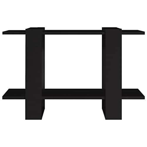 DYRJDJWIDHW Book Cabinet/Room Divider Shelving,Bookcase with Doors,White Bookcase,Suitable for Study, Bedroom, Office, Living Room,Black 31.5"x11.8"x20.1"