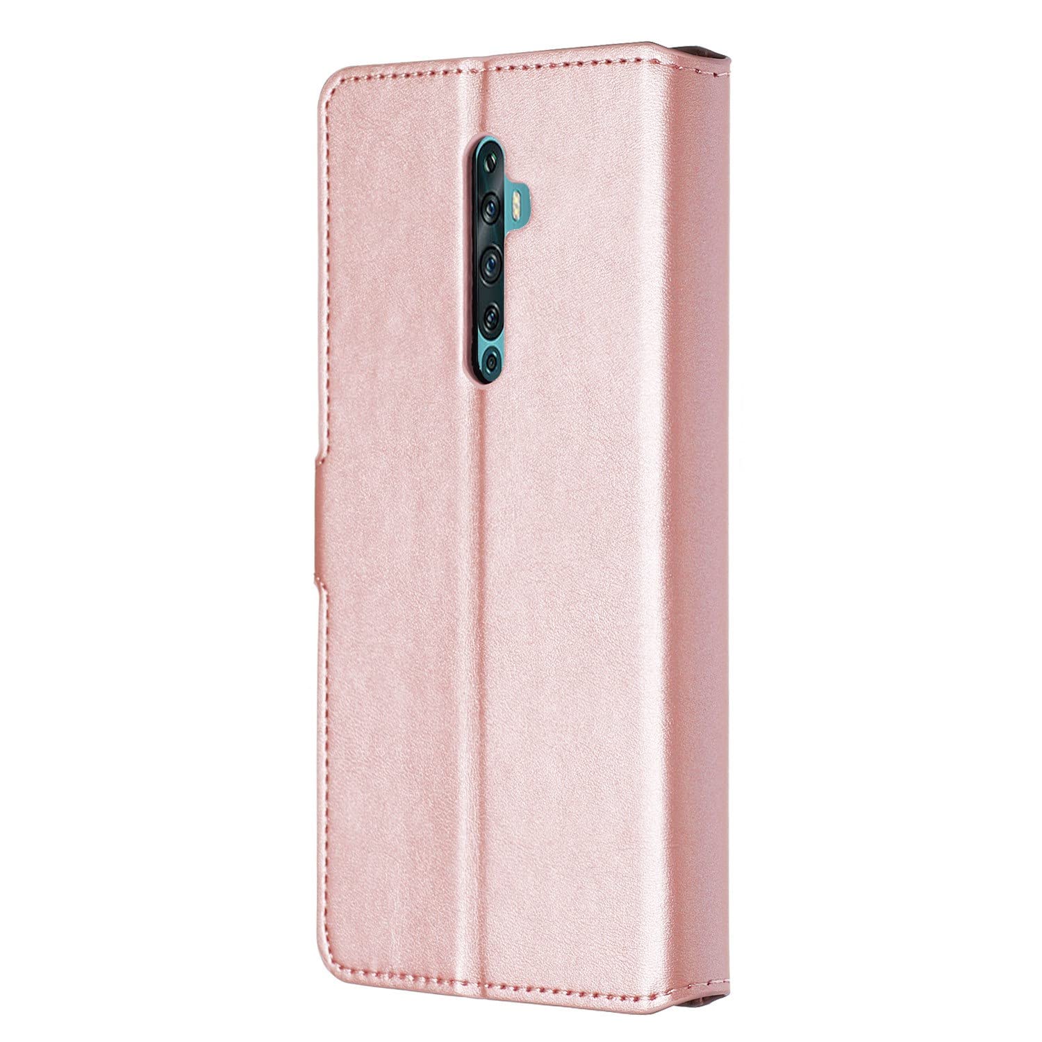 Case for Oppo Reno2 Z Wallet Case,with Card Holder Kickstand Magnetic Closure PU Leather Flip Case Cover for Oppo Reno2 Z 6.53" -Rose Gold