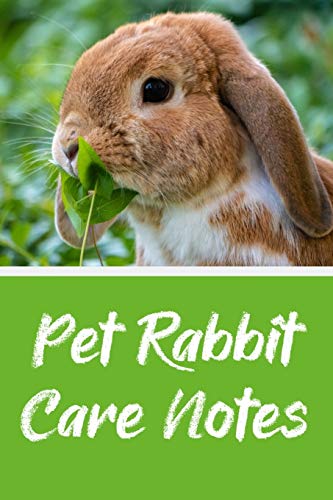 Pet Rabbit Care Notes: Specially Designed Fun Kid-Friendly Daily Rabbit Log Book to Look After All Your Small Pet's Needs. Great For Recording ... & Rabbit Activities with Personal Name Page.