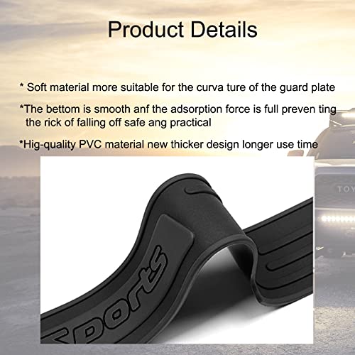 Ajxn 1 PC Car Rear Bumper Protector 35"*2.75", Car/SUV Universal Rubber Anti-Scratch Trunk Exterior Accessories（Black #1）
