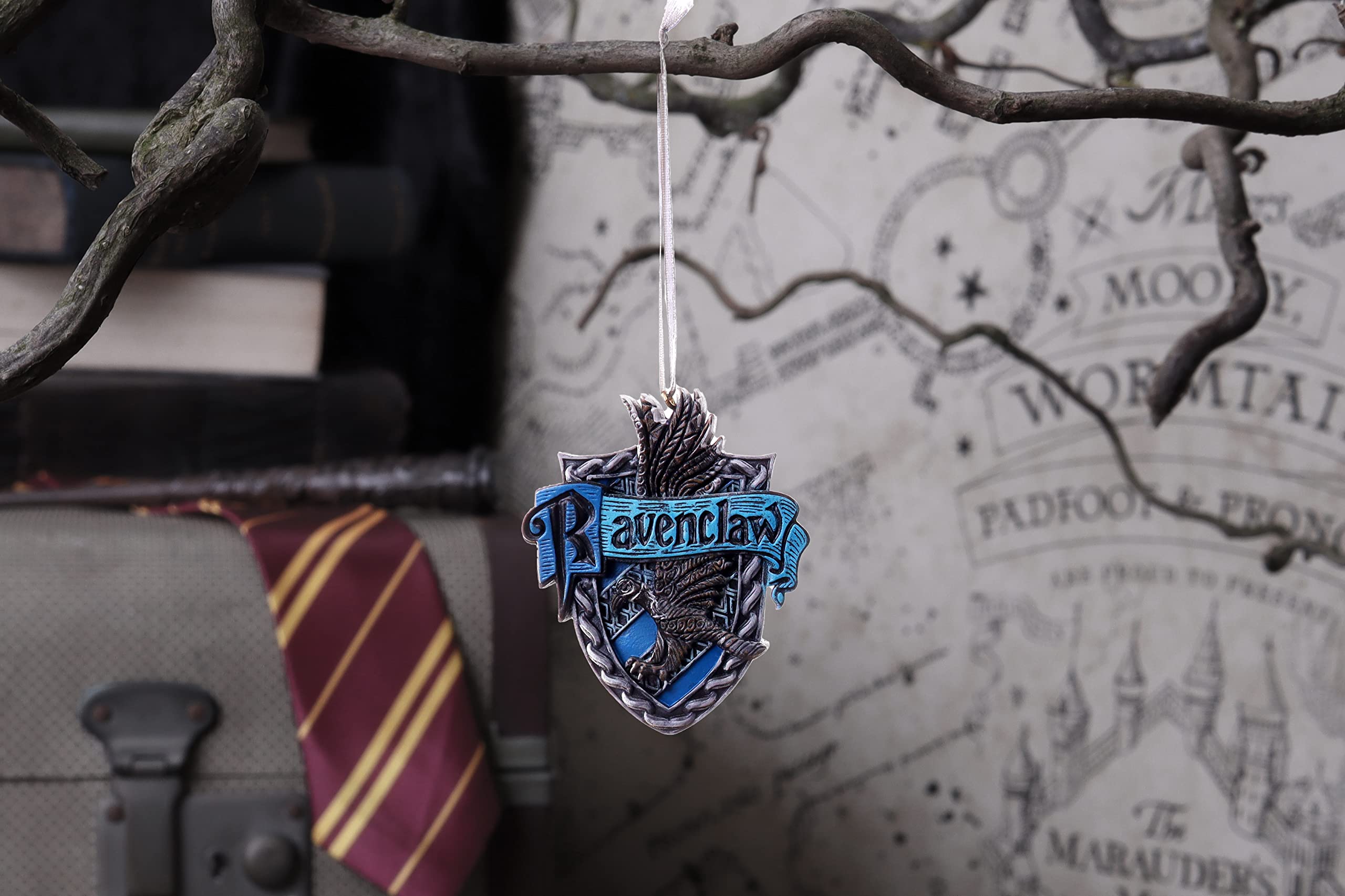 Nemesis Now Harry Potter Ravenclaw Crest Hanging Ornament, Blue, 8cm