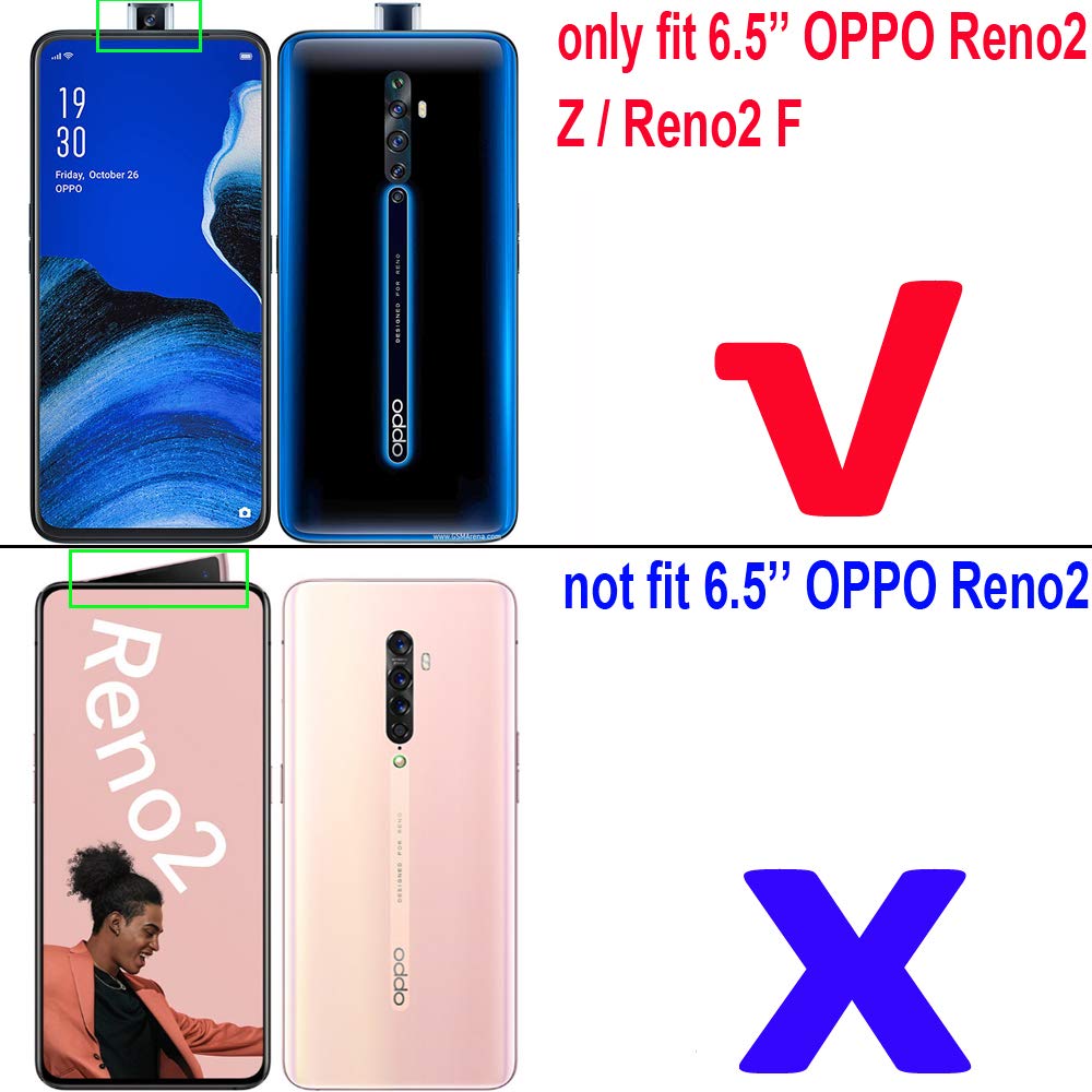 J&H Phone Case for Oppo Reno2 Z,Ring Holder Case for Oppo Reno2 Z, Finger Loop Case with 360 Degree Rotatory Ring Stand for Oppo Reno2 Z