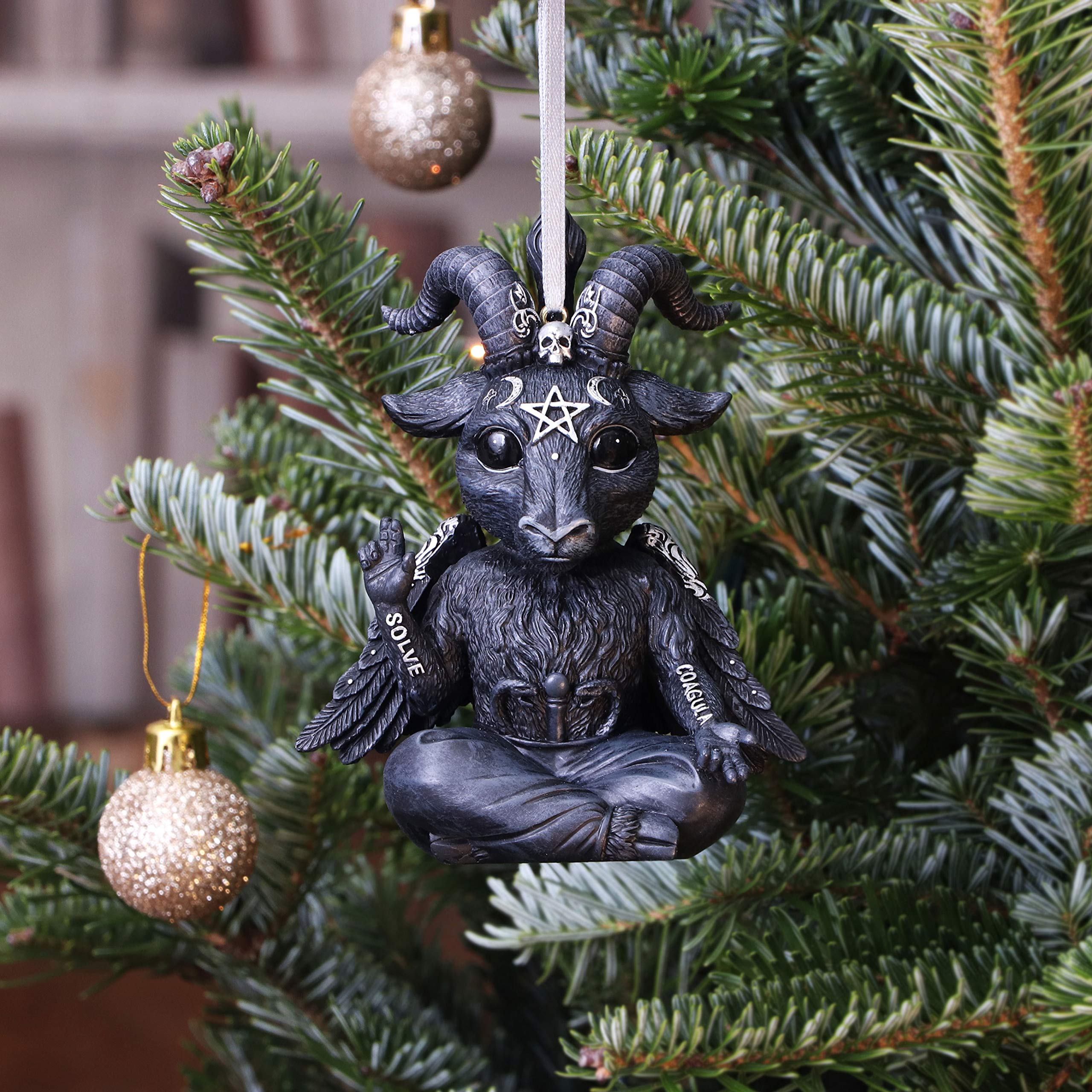 Nemesis Now Cult Cuties Baphoboo Hanging Ornament, Black, 11cm,Birthday