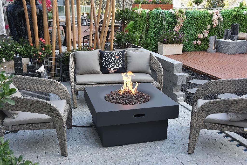 Modeno Fire Pit Fire Table Outdoor Furniture Branford Fire Table Brand-Natural Gas