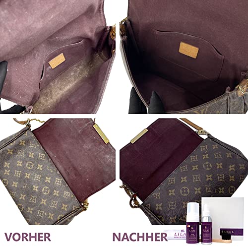 Lilac Premium Leather Care Set Swiss Made Professional Suede and Textile Care Products for Handbags (Suede and Textile Set), 5.4 Ounce