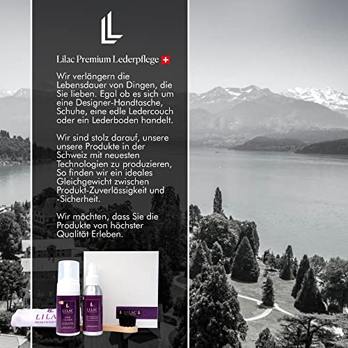 Lilac Premium Leather Care Set Swiss Made Professional Suede and Textile Care Products for Handbags (Suede and Textile Set), 5.4 Ounce