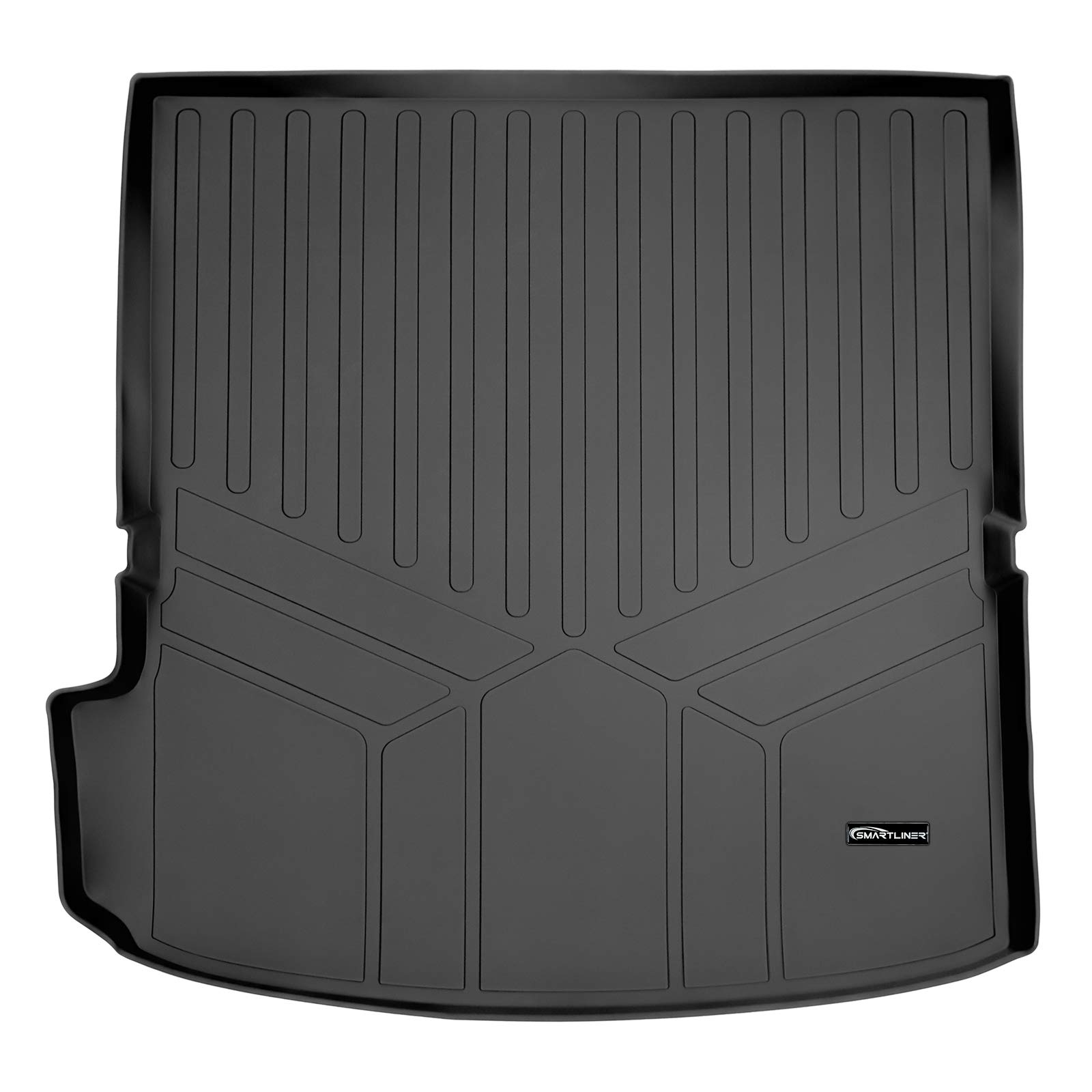 MAXLINER All Weather Custom Fit Cargo Trunk Liner Floor Mat Behind 2nd Row Black Compatible with 2018-2023 Chevrolet Traverse