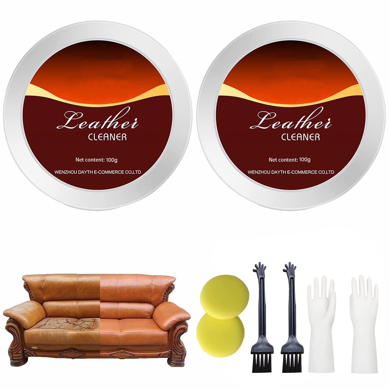 ObjFoch Leatherrite Leather Restorer, Leatherite Leather Restorer Cream, Leatherrite Premium Multi-Purpose Leather Restorer (2)