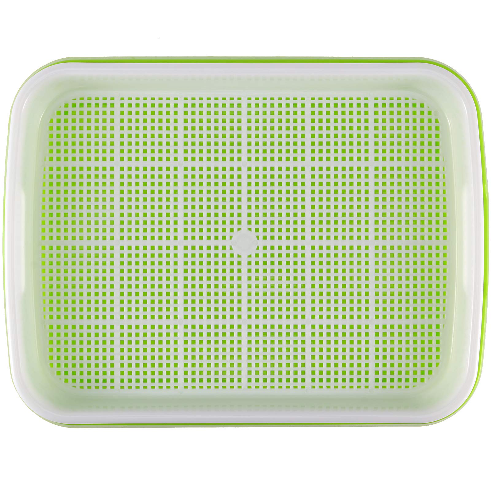 ZEONHAK 8 Pack Seed Sprouter Tray, BPA Free, Big Capacity Seed Germination Tray, Healthy Wheatgrass Seeds Grower with Lid for Growing, Bean Sprouts, Cat Grass, Wheat Grass, Mung Beans