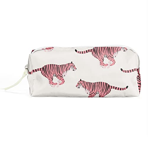 Pencil Pouch Pencil Case Pencil Bag Pen Case Pouch Box Organizer for Teen Girls Boys School Students Men Women Waterproof Zipper Pouch for Office Supplies Makeup, Tiger Decor Tiger Lover Gift