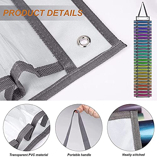 ArtsyCase, Vinyl Roll Holder Storage Rack with 24 Compartments,Diamond Painting Canvas Craft Storage Organizer Wall Mount Over The Door Organizer for Vinyl Sheets Wrapping Paper Design Drawings(2Pcs)