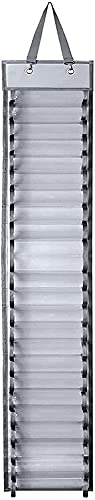 ArtsyCase, Vinyl Roll Holder Storage Rack with 24 Compartments,Diamond Painting Canvas Craft Storage Organizer Wall Mount Over The Door Organizer for Vinyl Sheets Wrapping Paper Design Drawings(2Pcs)