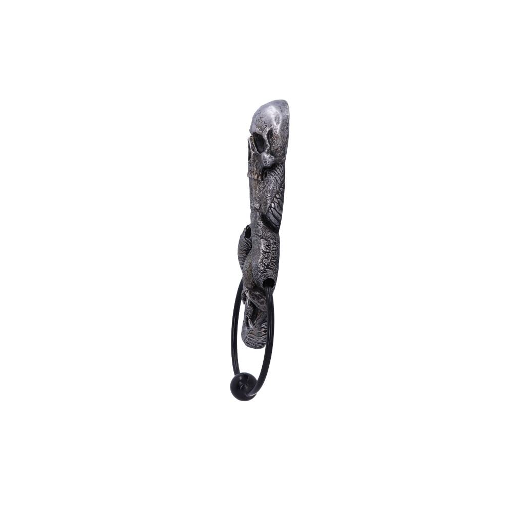 Nemesis Now Officially Licensed Harry Potter The Dark Mark Door Knocker 23cm, Resin, Silver