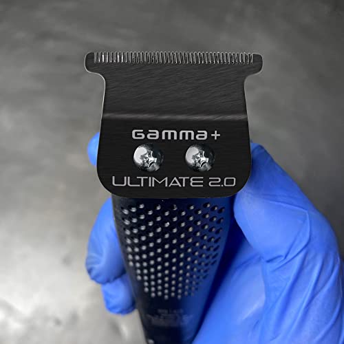 GAMMA+ X-Evo Trimmer Microchipped Magnetic Motor with Interchangeable Lids Matte Colors, 3 Guards, Charging Stand