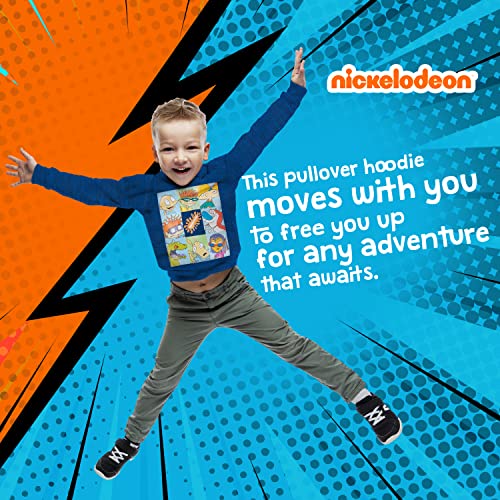 Nickelodeon 2 Pack Spongebob and Rugrats Soft Fleece Hoodies for Boys, Lightweight Graphic Pullover Sweatshirts