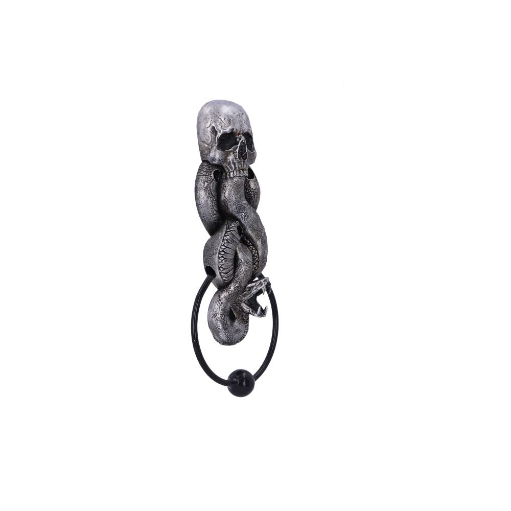 Nemesis Now Officially Licensed Harry Potter The Dark Mark Door Knocker 23cm, Resin, Silver