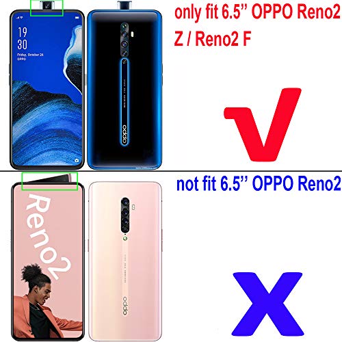 Hybrid Case for Oppo Reno2 Z, Shockproof Case for Oppo Reno2 Z, Dual Layer Protection Hybrid Rugged Case Hard Shell Cover with Kickstand for Oppo Reno2 Z