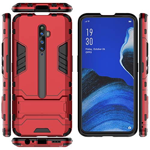 Hybrid Case for Oppo Reno2 Z, Shockproof Case for Oppo Reno2 Z, Dual Layer Protection Hybrid Rugged Case Hard Shell Cover with Kickstand for Oppo Reno2 Z