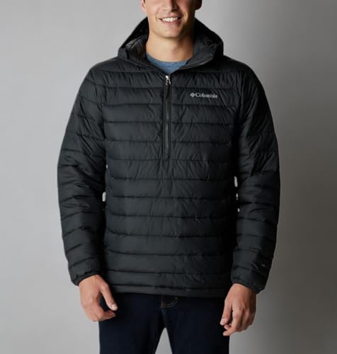 Columbia Men's Powder Lite Anorak, Black, Large