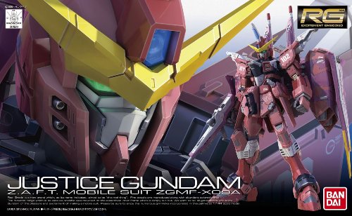 Bandai Hobby No.09 Justice Gundam Seed 1/144-Real Grade by Bandai Hobby