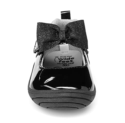 Stride Rite 360 Baby Girls Gracie Mary Jane Flat, Black, 3 Infant US