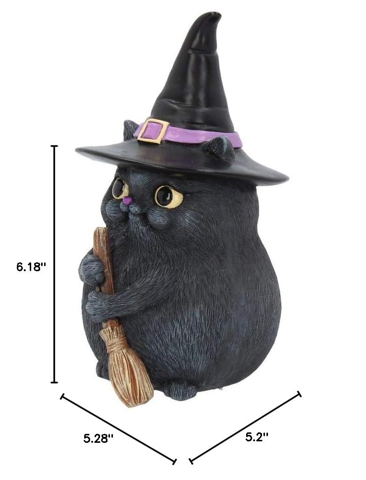 Nemesis Now Lucky Black Cat Figurine 16cm, Resin