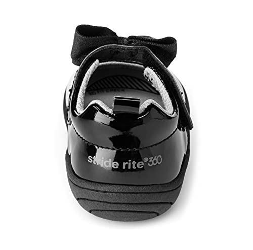 Stride Rite 360 Baby Girls Gracie Mary Jane Flat, Black, 3 Infant US