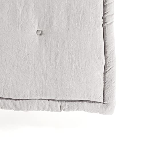 Lush Decor Baby Square with Border Play Mat, 36" x 36", Gray