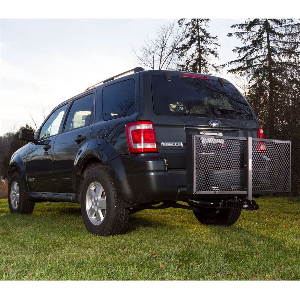Rage Powersports 48" Folding Bumper Hitch Cargo Carrier Tray