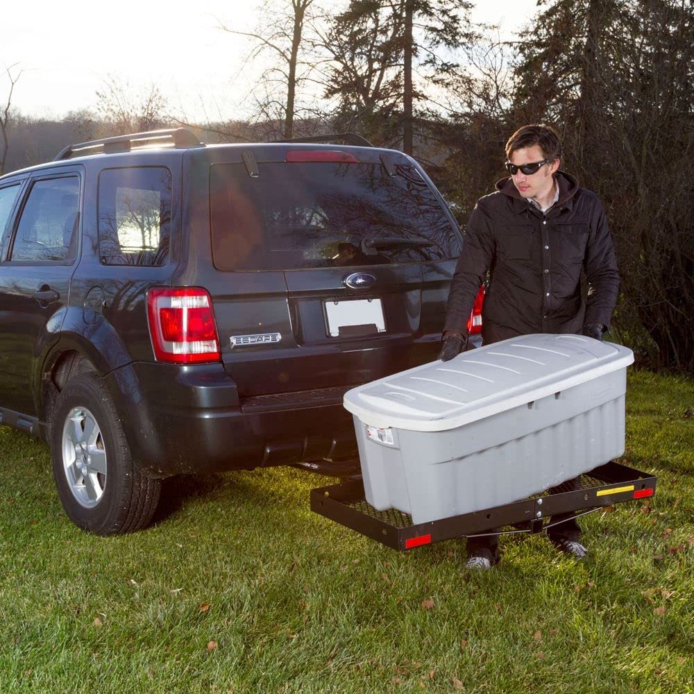 Rage Powersports 48" Folding Bumper Hitch Cargo Carrier Tray