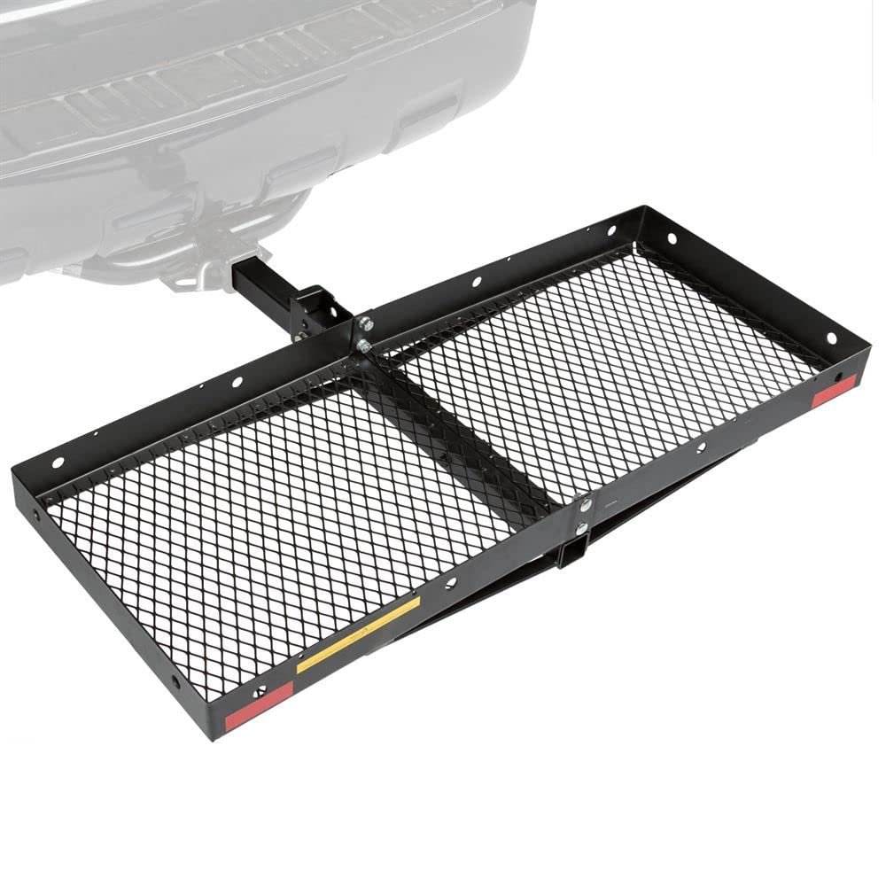 Rage Powersports 48" Folding Bumper Hitch Cargo Carrier Tray