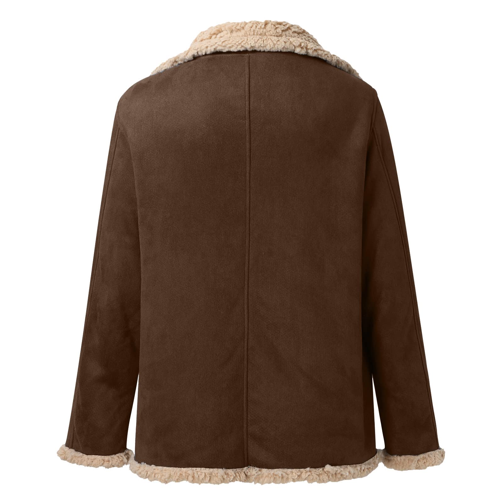 ADUWOAN Jackets for Men Leather Jackets for Men Men's Trench & Rain Coats Sherpa Jacket Chamarras Para Hombre Mens Black Jacket Wool Coat Men
