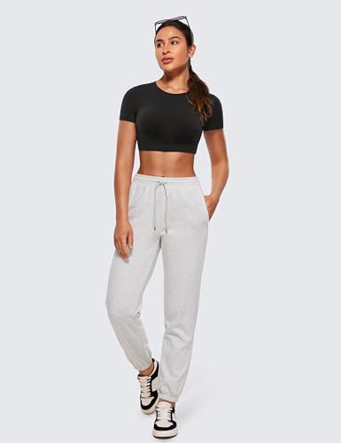 CRZ YOGA Womens Butterluxe Double Lined Open Back Crop Tops Backless Short Sleeve Workout Shirts Casual Tight T-Shirts Black Medium