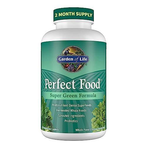 Garden of Life Whole Food Vegetable Supplement - Perfect Food Green Superfood Dietary Supplement, 300 Count