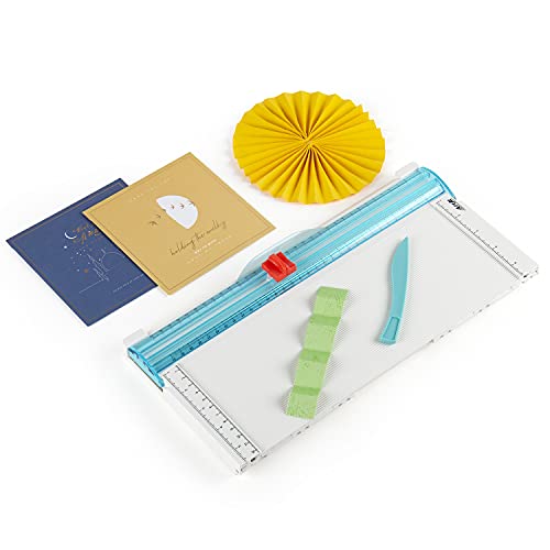 Craft Paper Trimmer and Scoring Board: ArtAt 12 x 12inch Paper Trim Cutter Score Board Scoring Tool with Paper Folding, for Making Scrapbooking, crad, Coupons and Photo