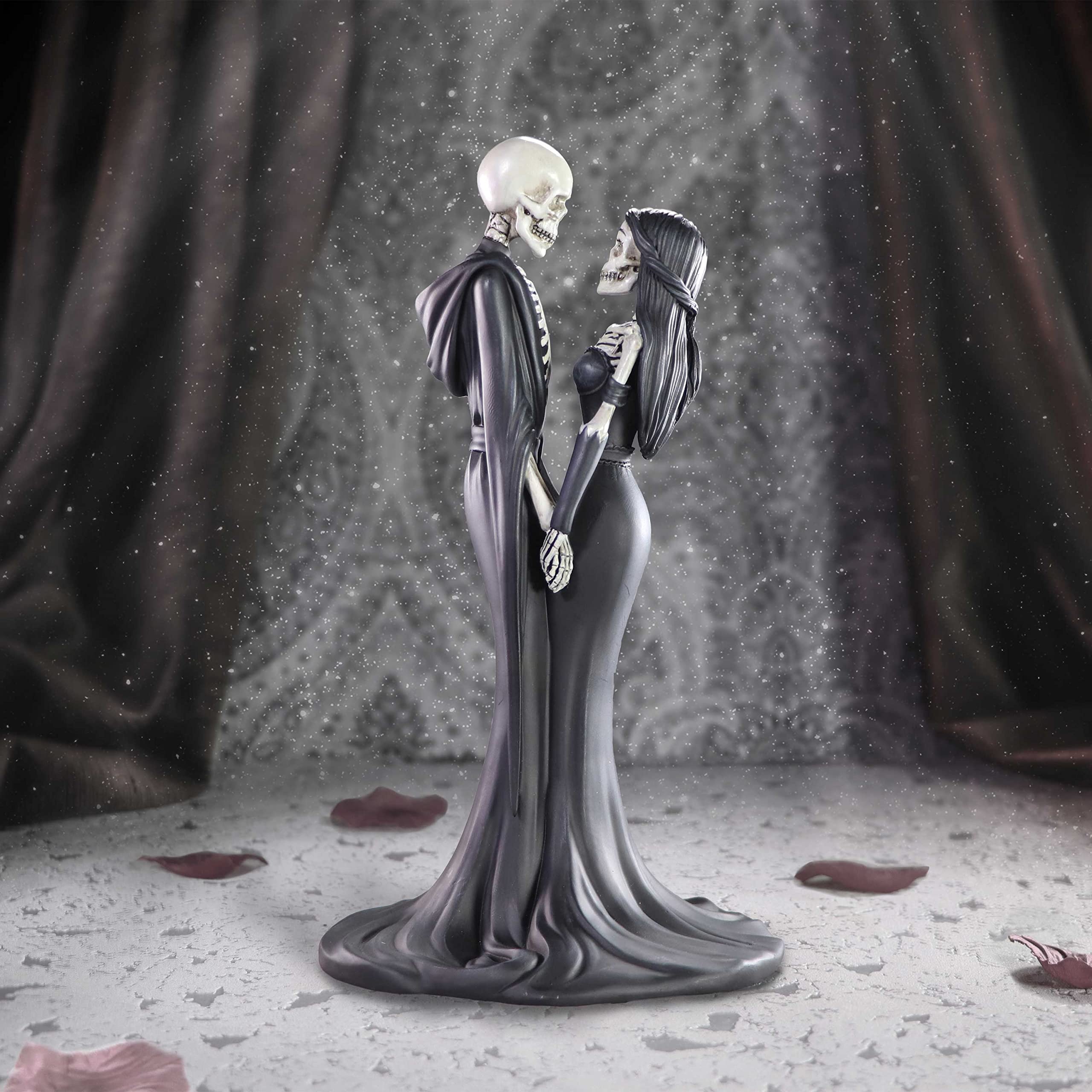 Nemesis Now Eternal Vow 24cm, Resin, Gothic Wedding Giftware, Skeleton Vow Figurine, Cast in The Finest Resin, Hand-Painted, Black and White
