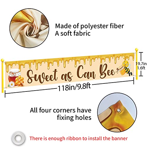 MEFENG Sweet As Can Bee Banner Bumble Bee Themed Baby Shower 1st Birthday Party Nursery Decor Gold