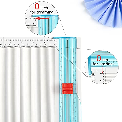 Craft Paper Trimmer and Scoring Board: ArtAt 12 x 12inch Paper Trim Cutter Score Board Scoring Tool with Paper Folding, for Making Scrapbooking, crad, Coupons and Photo