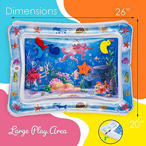 Inflatable Water mat Infants and Toddlers, Perfect for Fun time Play Activity Center Your Baby's Stimulation Growth