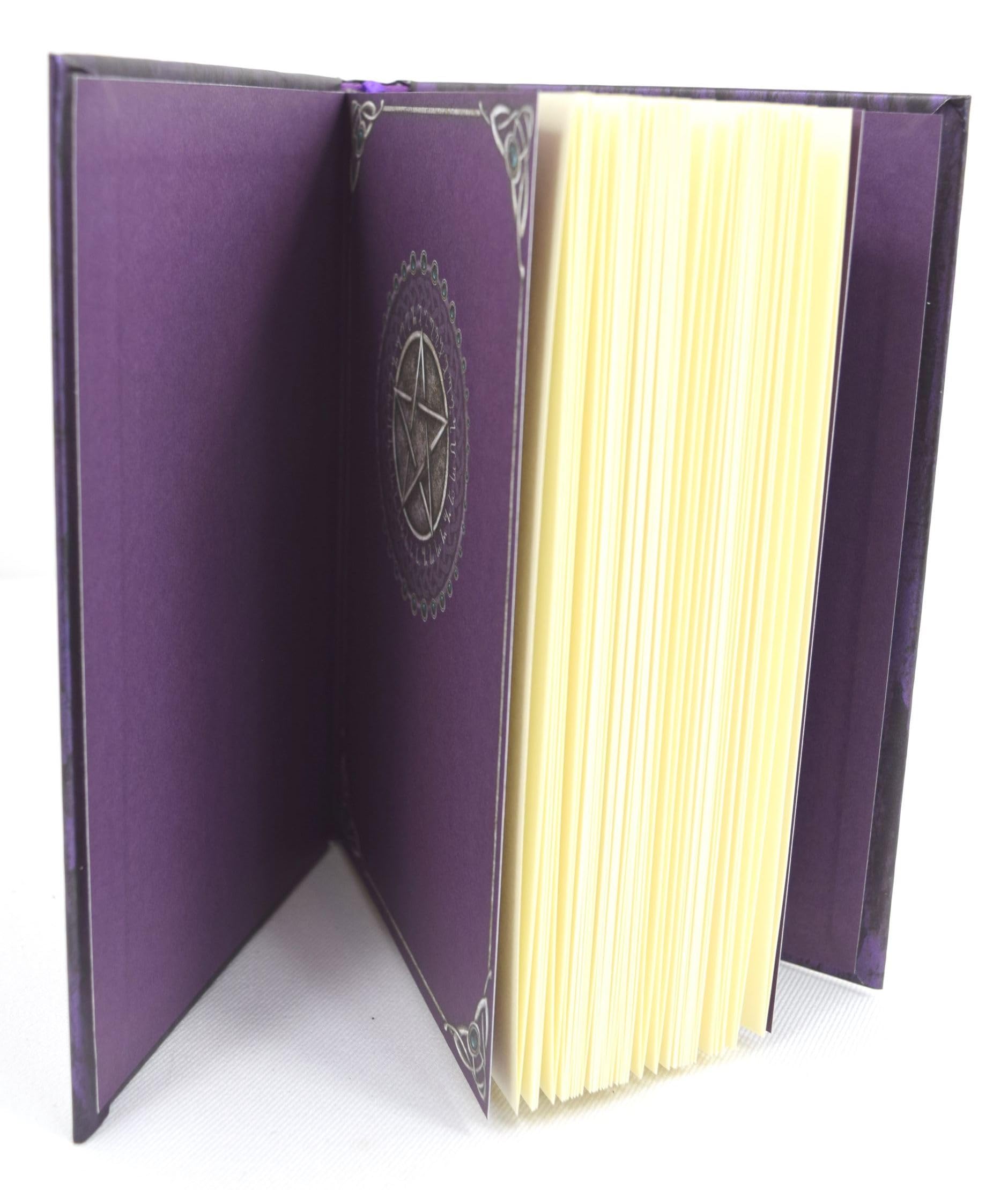 Nemesis Now B0146A3 Embossed Spell Book Purple 17cm, Coated, Wood Free Paper