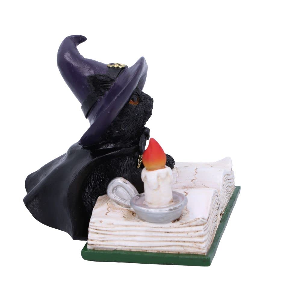 Nemesis Now Familiar's Spell Cat Figurine, Black, 8.5cm