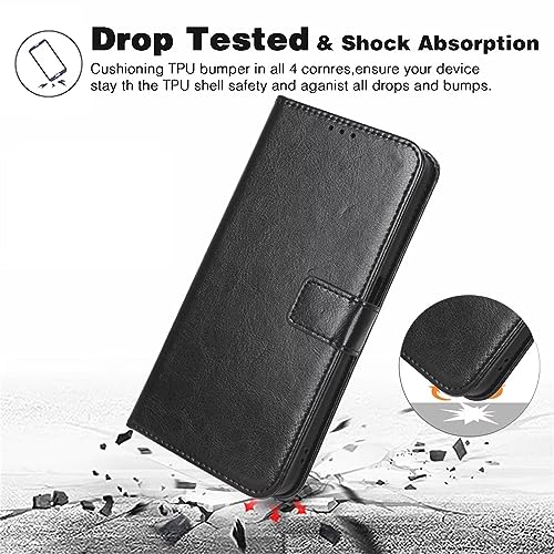Leather Case for Oppo Reno2, Wallet Case for Oppo Reno2 Flip PU Leather Cover, Magnetic Buckle Protection Phone Cover for Oppo Reno2 Case Red