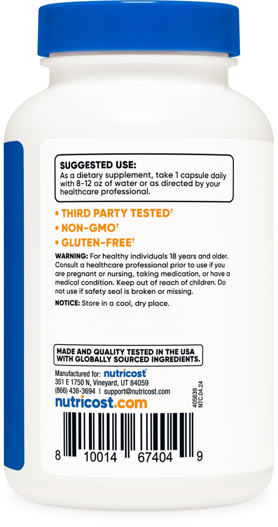 Nutricost Stinging Nettle Root Extract 7500mg Equivalent, 120 Capsules (from 750mg of 10:1 Extract) - Vegetarian Friendly, Non-GMO, Gluten Free
