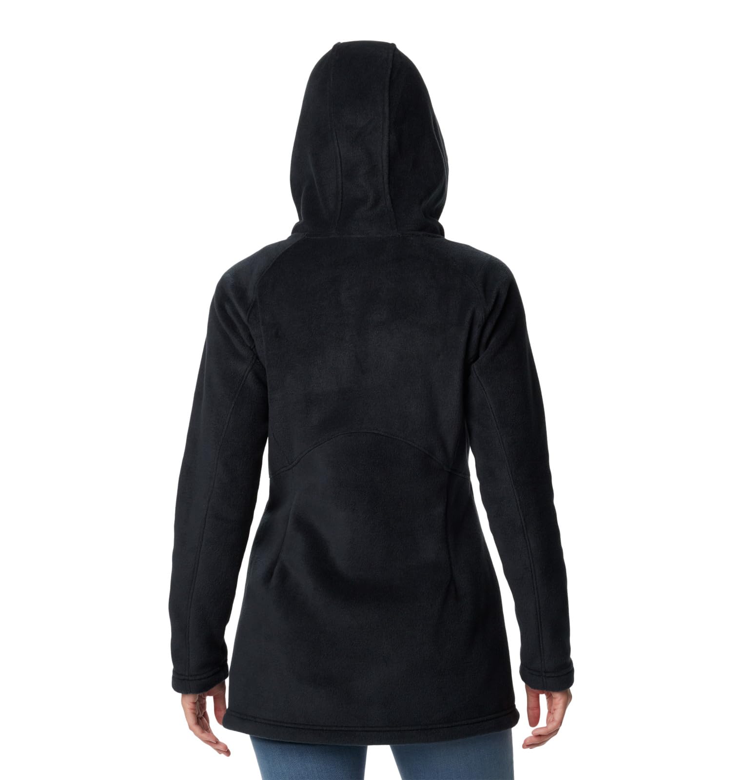 Columbia Womens Benton Springs II Long Full Zip Fleece Hoodie, Black, 3X