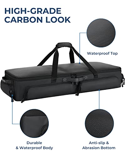 ISSYAUTO Under Seat Storage Bag for F150 F250 SuperCrew Cab, Ram Crew Cab, Full Size Trucks Under Seat Organizer with Detachable Dividers