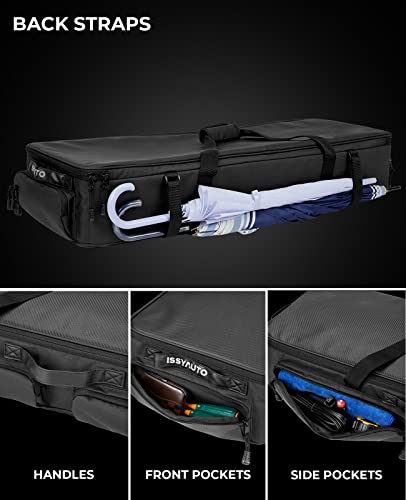 ISSYAUTO Under Seat Storage Bag for F150 F250 SuperCrew Cab, Ram Crew Cab, Full Size Trucks Under Seat Organizer with Detachable Dividers