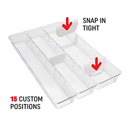 Dial Industries, Inc. Junk Vanity Office Drawer Organizer with Adjustable Dividers