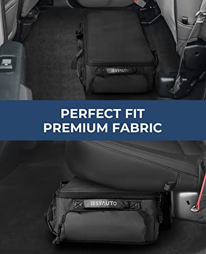 ISSYAUTO Under Seat Storage Bag for F150 F250 SuperCrew Cab, Ram Crew Cab, Full Size Trucks Under Seat Organizer with Detachable Dividers