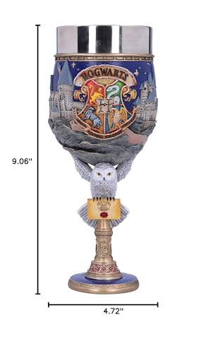 Nemesis Now Harry Potter Goblet, Hand Painted Harry Potter Collectible Chalice, Wizarding Wrold Cup, Ideal Gift for Potterheads - Hogwarts