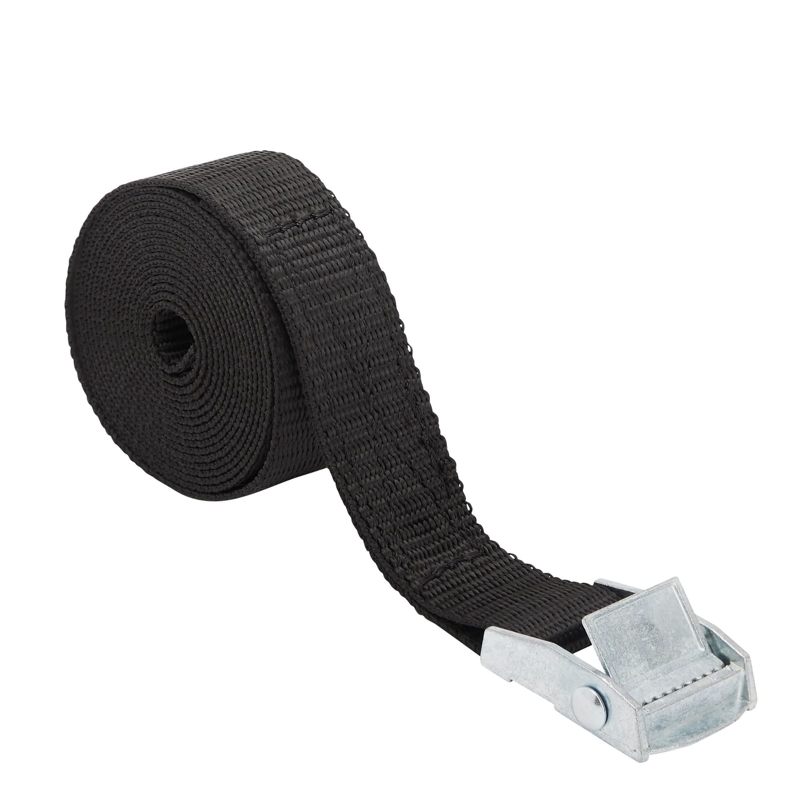 Built Industrial 8 Pack Kayak Tie Down Straps, Lashing Straps with Buckles for Bike, Luggage, and Cargo (6.5 FT, Black)